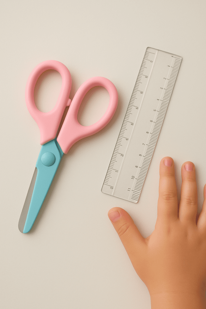 Scissors For Little Fingers: Easy Grip Scissors, Ergonomic Design, Learning