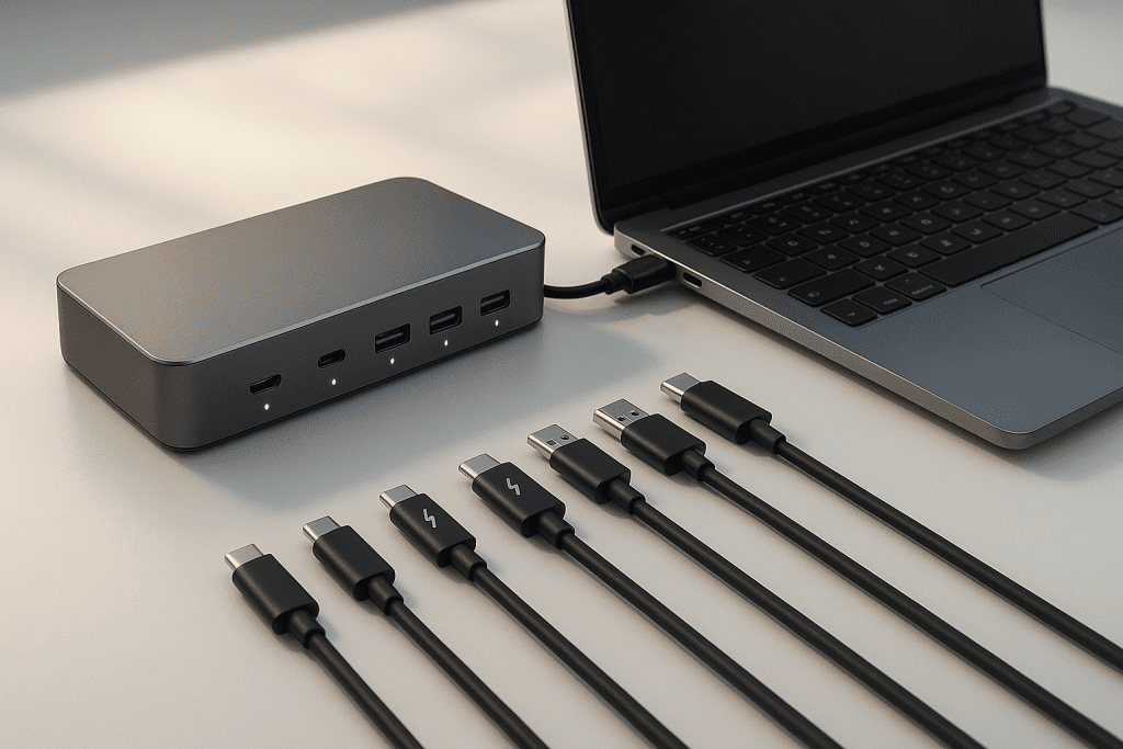 Thunderbolt 3 Dock Features: Multiport Dock, Computer, And Usb-a ...